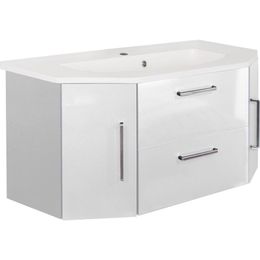 Optifit Waschtisch &raquo;Ava&laquo; Breite 110 cm, mit Mineralgussbecken wei&szlig; Holzwerkstoff B/H/T: 110,5cm x 50cm x 46cm