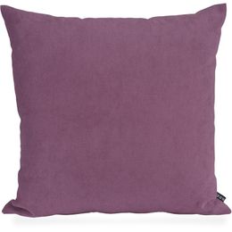 HOCK Dekokissen &raquo;Versatil&laquo; Sofakissen inkl. F&uuml;llung, 50x30cm, einfarbig, pink, Samt, Dekokissen lila Baumwolle, Polyester B/L: 50cm x 50cm, 1 Stk.