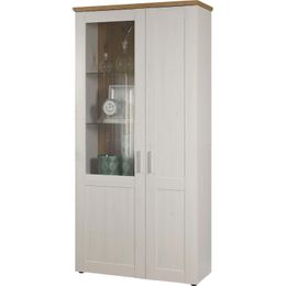 Home Affaire Vitrine &raquo;Nybro&laquo; wei&szlig; Andersen Pine wei&szlig;, B/H/T: 95cm x 194cm x 38cm, T&uuml;ren: 2 Stk.