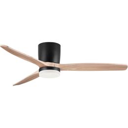 NOVA LUCE Deckenleuchte &raquo;ALOA Deckenventilator&laquo; LED-Modul 1 Stk. warmwei&szlig; - kaltwei&szlig; braun 1, &Oslash; 132cm H: 27,5cm, 1 Stk.