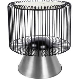 Kayoom Beistelltisch &raquo;Malibu 125, Runde Platte aus original Marmor, pflegeleicht&laquo; 1 Stk. tlg. &oslash;-Marmorplatte: ca. 40 cm, angesagtes Metalldesign, 