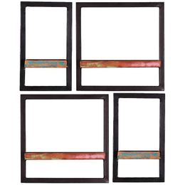 Sit Wandregal &raquo;Riverboat&laquo; Set bunt Massivholz, Metall B/H/T: 60cm x 75cm x 25cm