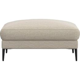 FLEXLUX Pouf &raquo;Belle Polsterhocker, Sitzhocker,&laquo; Skandinavisches Design, In hochwertiger Verarbeitung wei&szlig; B/H/T: 95cm x 43cm x 73cm, Velvet