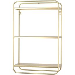 HOFMANN LIVING AND MORE Wandregal 1 Stk. tlg. gold Metall B/H/T: 36cm x 56cm x 15cm