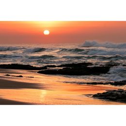 papermoon Fototapete &raquo;Seelandschaft bei Sonnenaufgang&laquo; bunt Vlies B/L: 3m x 2,2m, Rollen: 1