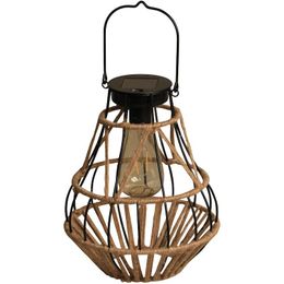 Luxform Au&szlig;en-Tischleuchte &raquo;Solar-Tischlampe - Budoni - LED - 15 Lumen&laquo; LED-Modul 1 Stk. Solarbetrieben beige 1 Stk.
