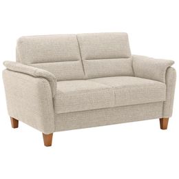 Home Affaire 2-Sitzer &raquo;Palmera, B: 149 cm&laquo; mit Federkern beige 100% Polyester;Struktur (100% Polyester);Luxus-Microfaser in Lederoptik (100% Polyester