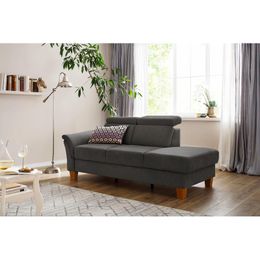 OTTO home Recamiere &raquo;Conville&laquo; incl. Kopfteilverstellung, Federkern, wahlweise mit Bettkasten braun 100% Polyester B/H/T: 194cm x 84cm x 93cm, 