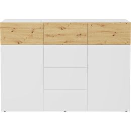 FMD Kommode &raquo;Belm&laquo; wei&szlig; B/H/T: 163,3cm x 115cm x 41,7cm, 6 Stk., 2 Stk.