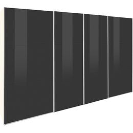 wimex Schwebet&uuml;renschrank &raquo;Level by fresh to go&laquo; mit Glast&uuml;ren und Synchron&ouml;ffnung wei&szlig; B/H/T: 300cm x 236cm, T&uuml;ren: 4 Stk.
