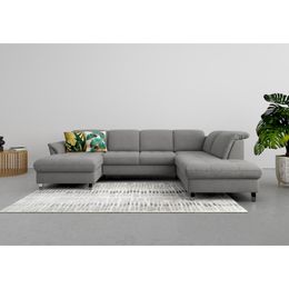 Sit & More sit&more Wohnlandschaft &raquo;Maggiore U-Form&laquo; wahlweise mit Kopfteilverstellung, Schlaffunktion und Stauraum grau 98% Polyester, 2% Polyamid B/H/T: 312cm 