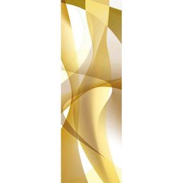 ARCHITECTS PAPER Fototapete &raquo;Duocolour&laquo; Fototapete Gold Wei&szlig; Grafik Tapete Panel 1,00m x 2,80m gelb Vlies B/L: 1m x 2,8m