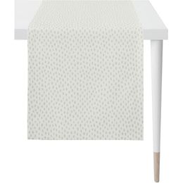 Apelt Tischl&auml;ufer &raquo;9601 CHRISTMAS ELEGANCE, Weihnachtsdeko, Weihnachten&laquo; Lurex-Jacquardgewebe beige Polyester, Viskose B/L: 48cm x 140cm, 1 Stk., 