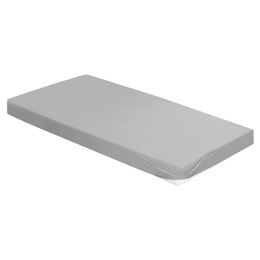Irisette Spannbettlaken &raquo;Porto 20&laquo; besonders elastisch grau Jersey, Obermaterial: 95% Baumwolle, 5% Elasthan B/L: 150cm x 200cm, 1 Stk., Jersey, 140-160x200-