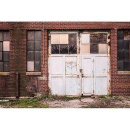 papermoon Fototapete &raquo;VINTAGE GARAGE-ZIEGELWAND STEINWAND STRUKTUR NEW YORK&laquo; bunt Vlies B/L: 5m x 2,8m, Bahnen: 10 Stk.