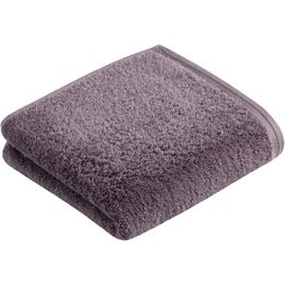 Vossen Handtuch &raquo;Vegan Life&laquo; 100% vegan grau Webfrottier, Obermaterial: 100% Baumwolle B/L: 50cmx100cm, 2 Stk., Webfrottier