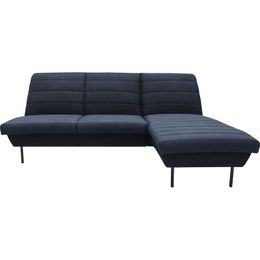 LOOKS by Wolfgang Joop Ecksofa &raquo;LOOKS IX L-Form&laquo; Quersteppung, ohne Armlehnen blau 100% Polyester B/H/T: 214cm x 92cm x 168cm, Struktur weich, 