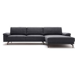 Creation BY ROLF BENZ Ecksofa &raquo;CR.450 elegantes Designsofa mit hohem Sitzkomfort&laquo; schwarz B/H/T: 274cm x 95cm x 178cm, Stoff, Recamiere rechts
