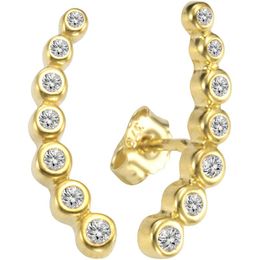 Firetti Damen Paar Ohrstecker &raquo;Schmuck Geschenk Gold 375 Ohrschmuck Ohrringe&laquo; mit Zirkonia (synth.) gold Gelbgold 375
