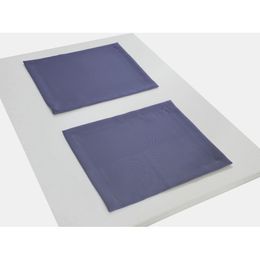 Adam Platzset &raquo;Uni Collection&laquo; blau Obermaterial: 100% Baumwolle B/L: 30cm x 40cm, 2 Stk., Bio-Baumwolle