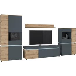 Home Affaire Wohnwand &raquo;Luci&laquo; Set, 4 Stk. tlg. grau Einheitsgr&ouml;&szlig;e
