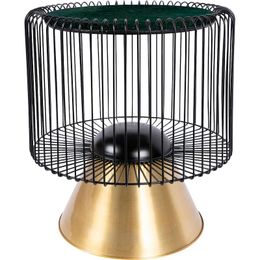 Kayoom Beistelltisch &raquo;Malibu 125, Runde Platte aus original Marmor, pflegeleicht&laquo; 1 Stk. tlg. &oslash;-Marmorplatte: ca. 40 cm, angesagtes Metalldesign, 