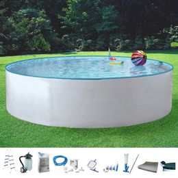 Konifera Rundpool &raquo;AMRUM 2&laquo; inkl. umfangreichem Zubeh&ouml;r, Tiefe 90 cm, versch. Gr&ouml;&szlig;en wei&szlig; &Oslash;/B/H/L: 360cm x Breite x H&ouml;he 90cm x L&auml;nge, 8.000 l