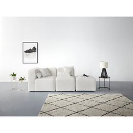 Home Affaire 3-Sitzer &raquo;Sundstrup&laquo; Modulserie, individuelle Zusammenstellung beige 93% Polyester, 6% Acryl, 1% Baumwolle B/H/T: 233cm x 76,5cm x 93cm, 