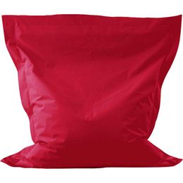 Kayoom Sitzsack &raquo;Idle Time, bequemer Sitzsack, Kissen-Form, unaufgeregtes Design&laquo; 1 Stk. tlg. komfortabel, modern, pflegeleicht, innen und au&szlig;en nutzbar rot 