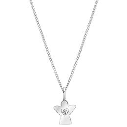 Firetti Damen Kette mit Anh&auml;nger &raquo;Schmuck Geschenk Silber 925 Halsschmuck Halskette Panzerkette Herz&laquo; mit Zirkonia (synth.) silber Silber 925 (