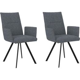 OTTO home Armlehnstuhl &raquo;Sava&laquo; (Set) 2 Stk.Metallgestell schwarz Holzwerkstoff, Metall, Polyester B/H/T: 57cm x 95cm, 2 Stk., Struktur