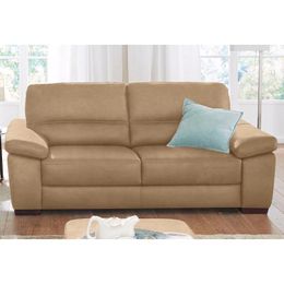 Calia italia 2-Sitzer &raquo;Gaia, Sofa im edlen Design und mit erstklassigem Sitzkomfort&laquo; aus pflegeleichtem Luxus-Microfaser Ginevra Hydro Care beige 
