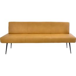 K+w Komfort & Wohnen K+W Komfort & Wohnen Essbank &raquo;Giacomo I Polsterbank&laquo; Metallf&uuml;sse in schwarz, wahlweise in der Breite 200cm oder 177cm gelb B/H/T: 200cm x 87cm x 62cm,