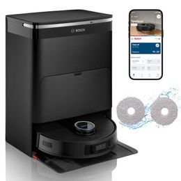 Bosch Bosch Saugroboter &raquo;mit Wischfunktion Spotless Max Cam BCRDW3BX, rotierende Wischpads,&laquo; Datensicherheit, 11.000 Pa Saugkraft, Absaugstation, 