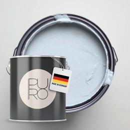A.S. Cr&eacute;ation Wandfarbe &raquo;Premium Innenwandfarbe PURO Tuchmatt ocean blue&laquo; ideal f&uuml;r Wohnzimmer, Schlafzimmer, Flur und K&uuml;che, Farbwelt Blau blau 2,5 l 2,5ml
