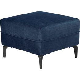Jockenh&ouml;fer Hocker &raquo;Novara, B: 65 cm&laquo; mit hervorragendem Sitzkomfort blau 100% Polyester B/H/T: 65cm x 46cm x 65cm, Veloursstoff