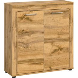 OTTO home Highboard &raquo;AOSTA, H&ouml;he 88 cm, 2 T&uuml;ren, 3 F&auml;cher, 2 Einlegeb&ouml;den&laquo; in verschiedenen Farbausf&uuml;hrungen, individuell kombinierbar, Kommode, 