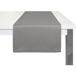 Adam Tischl&auml;ufer &raquo;Uni Collection Light&laquo; grau Bio-Baumwolle B/L: 50cm x 150cm, eckig