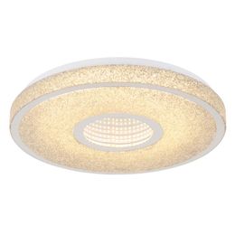 Globo LIGHTING LED Deckenleuchte &raquo;ASTANIA&laquo; LED-Modul 1 Stk. Warmwei&szlig; Deckenlampe/rund/Wohnzimmer/Schlafzimmer/elegant gold 1 Stk.