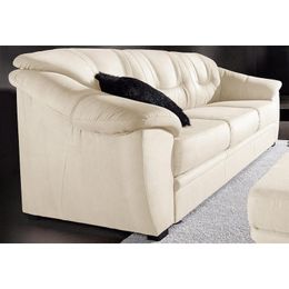 Sit & More sit&more 3-Sitzer &raquo;Safira&laquo; inklusive komfortablem Federkern, wahlweise mit Schlaffunktion beige NaturLeder (in Sitz und R&uuml;cken, Korpus in passendem 