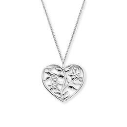 Engelsrufer Damen Kette mit Anh&auml;nger &raquo;Herz Fl&uuml;gelbaum&laquo; Made in Germany silber Silber 925 (Sterlingsilber), L: 50 B: 1,42mm
