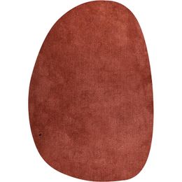 Tom Tailor HOME Hochflor-Teppich &raquo;Shaggy Teppich Cozy&laquo; oval 25 mm H&ouml;he Uni Farben, auch in Pastell Farben, weich & kuschelig, organische Form braun 