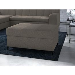 Home Affaire Polsterhocker &raquo;Balme&laquo; passend zur Serie "Balme" grau 100% Polyester B/H/T: 85cm x 40cm x 61cm, Struktur fein