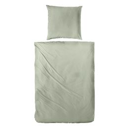 Primera Bettw&auml;sche &raquo;Halbleinen-Bettw&auml;sche&laquo; 2 tlg. Uni beige Halbleinen, Obermaterial: 50% Baumwolle, 50% Leinen B/L: 155cm x 220cm, 1 Stk., 1 Stk., Halbleinen