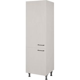 Nobilia Vorratsschrank &raquo;"MIAMI", Ausrichtung w&auml;hlbar, mit zwei T&uuml;ren, vormontiert,&laquo; Breite/H&ouml;he: 60/216,6 cm beige Seidengrau, B/H/T: 60cm x 216,6cm x