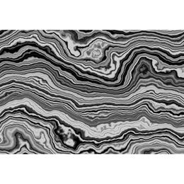 Livingwalls living walls Fototapete &raquo;Walls by Patel Onyx 1&laquo; glatt Vlies, Wand, Schr&auml;ge schwarz Vlies B/L: 4m x 2,7m
