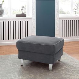 Sit & More sit&more Hocker &raquo;Texel&laquo; grau Kunstleder SOFTLUX ;Luxus-Microfaser ALTARA NUBUCK (100% Polyester);Struktur (100% Polyester) B/H/T: 75cm x 47cm x 63cm, 