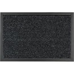 Astra Fu&szlig;matte &raquo;Graphit 635&laquo; rechteckig 8 mm H&ouml;he Schmutzfangmatte, In -und Outdoor geeignet grau Kunstfaser B : 60cm 1 Stk., 8mm, L: 90cm