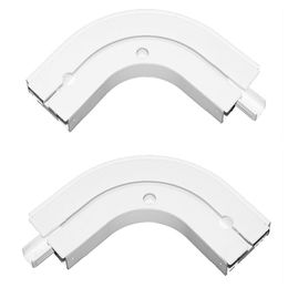 SN DECO GROUP Gardinenschiene &raquo;Rundbogen f&uuml;r Vorhangschiene SH (1), Paar&laquo; 1 l&auml;ufig-l&auml;ufig wei&szlig; Kunststoff B/L: 13cm, 1 l&auml;ufig