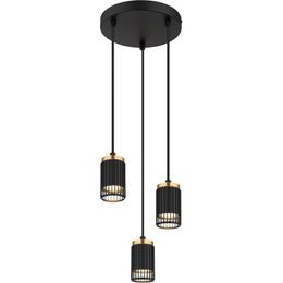 Globo LIGHTING H&auml;ngeleuchte &raquo;KORBEN&laquo; GU10 1 Stk. H&auml;ngelampe/Pendelleuchte/Esszimmer/Wohnzimmer/Esstisch schwarz 1 Stk.